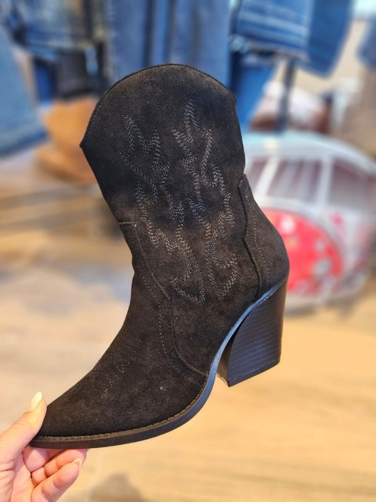 Boots santiags noires - Rêve en dentelle